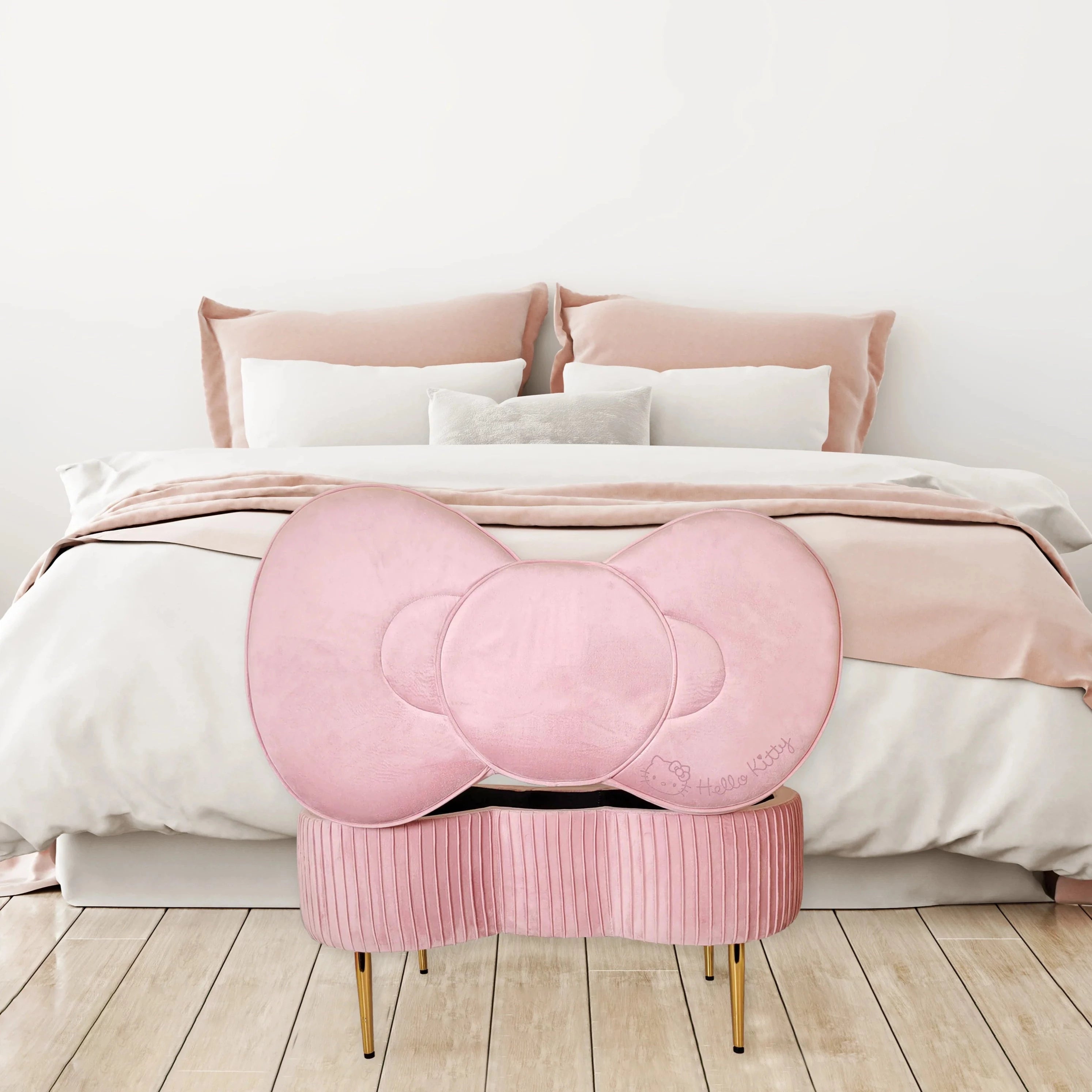 Impressions Vanity - Hello Kitty Bow Storage Bench Pink – Discount ...