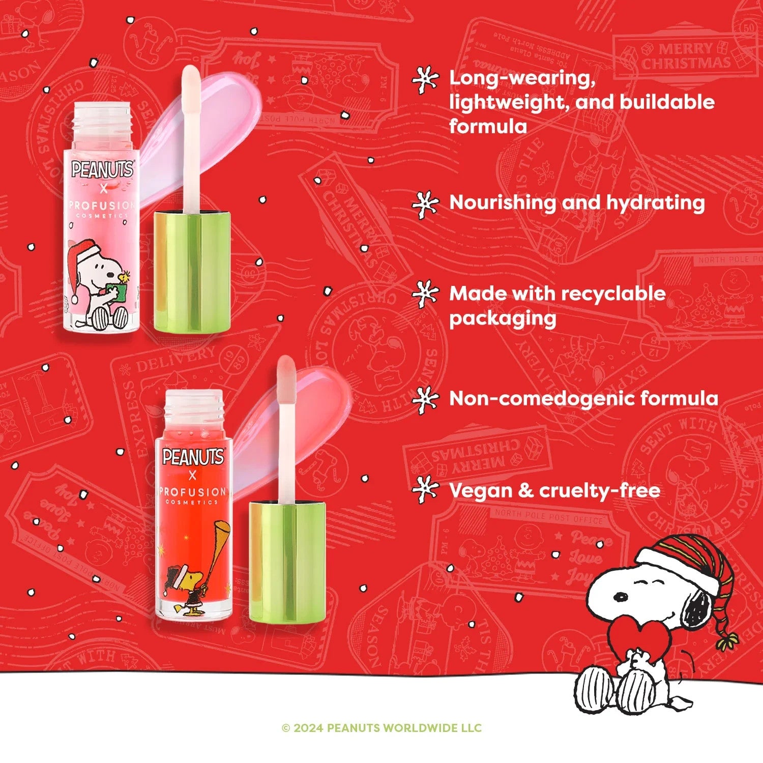 Profusion - Peanuts Holiday Warm Wishes Nourishing Lip Oil Duo ...