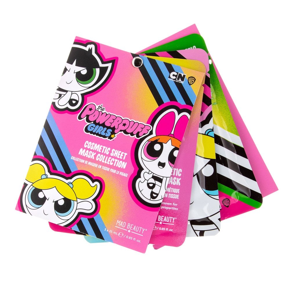 Mad Beauty - Powerpuff Girls Face Mask 3pc Set – Discount Beauty Boutique