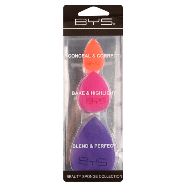 BYS - Neon Beauty Sponge Collection 3 Pack – Discount Beauty Boutique