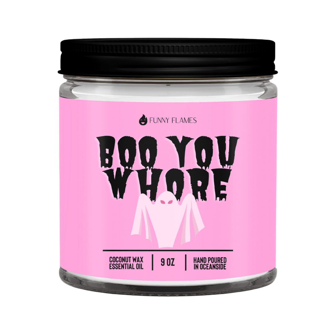 Funny Flames Candle Co - Boo You Whore (Ghost) – Discount Beauty Boutique