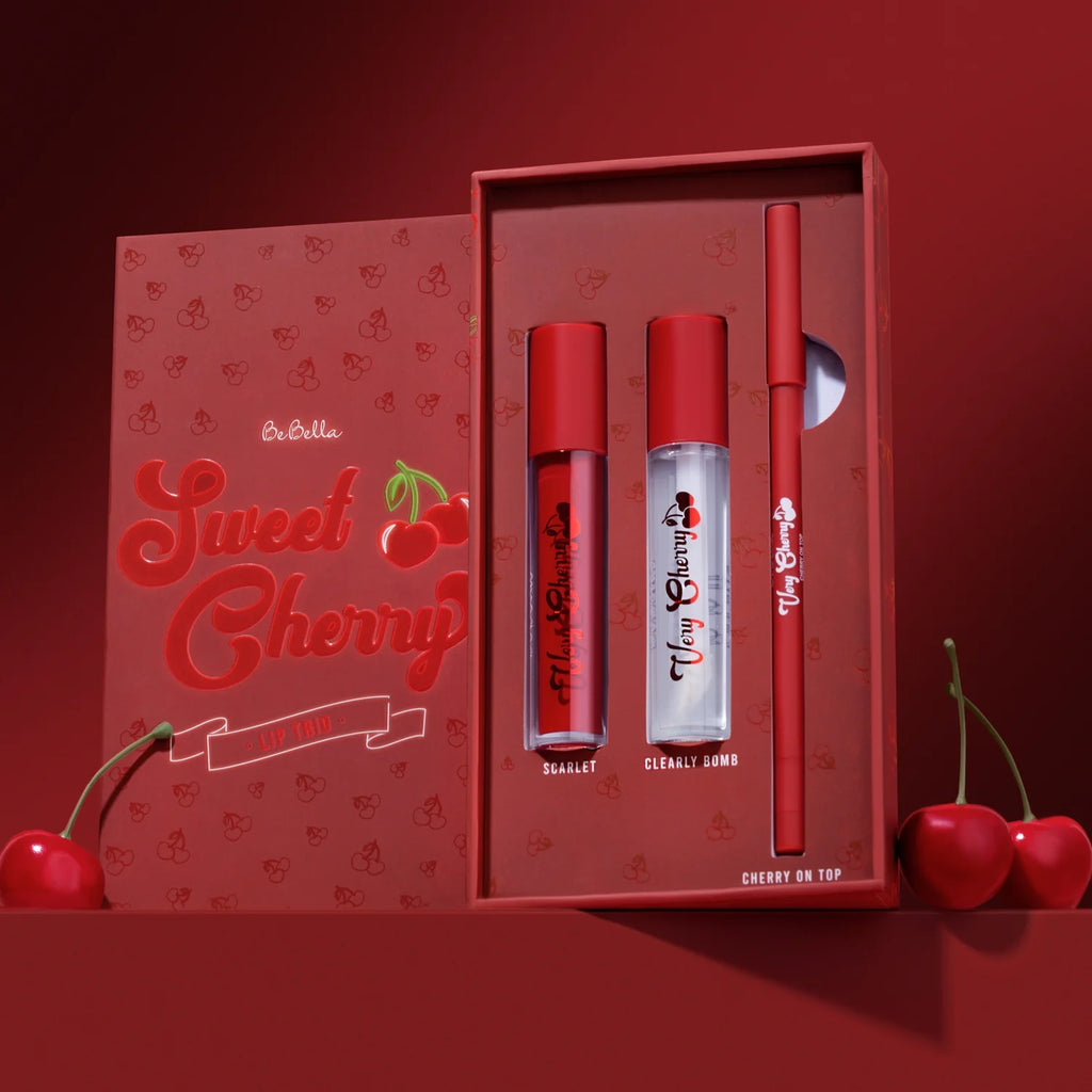 BeBella Cosmetics - Sweet Cherry Lip Trio – Discount Beauty Boutique